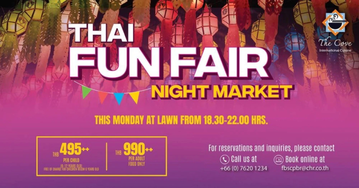 Centara Grand Beach Resort Phuket Thai Fun Fair Night Market Tourist Treats
